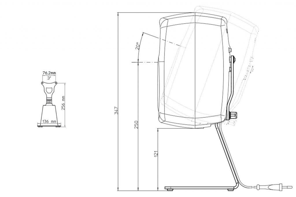 Genelec 8020-320 L-Shape Stand for 8020 (Single) - Studio Connections