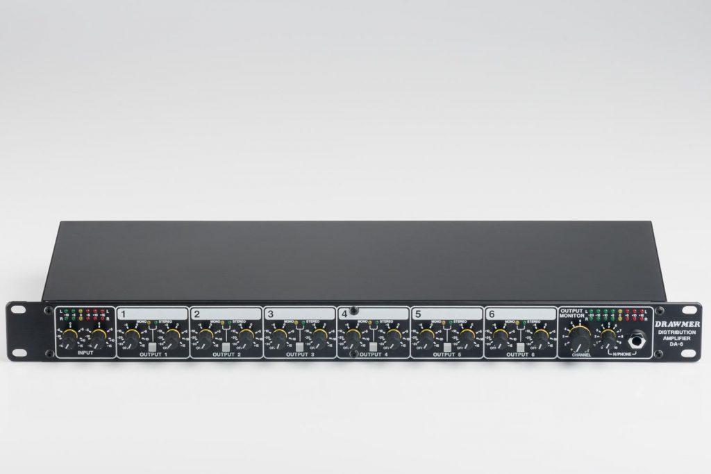 Drawmer DRA-DA6 - Balanced Distribution Amplifier - Studio Connections